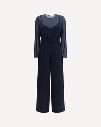P.A.R.O.S.H. P. A.R. O.S. H. Cady and chiffon Jumpsuit Female L