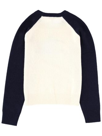 Sporty & Rich Logo Cashmere-Wool Blend Sweater - Multicolor