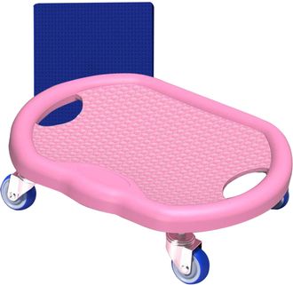 Generic Bauch-Rollbrett - ger&auml;uschloses Bauchtrainingsger&auml;t, robuster &Uuml;bungstrainer f&uuml;r das Rumpfkrafttraining mit rutschfester Radmatte | 32 x 27 x 9 cm, sta