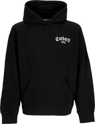 Carhartt Work in Progress Homme, Sweatshirts et sweats &agrave; capuche, Noir, Taille: XL Only Script Hooded SweaT-shirt