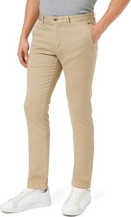 Tommy Hilfiger Chino Bleecker Structure GMD MW0MW33910 Pantalons tissés, Beige (Batique Khaki), 38W / 34L Homme