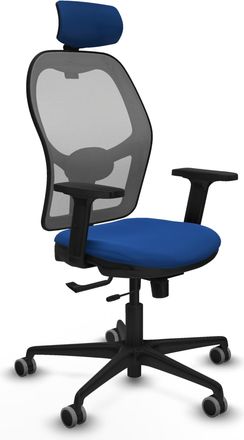 Piqueras y Crespo Ergonomischer Stuhl mit Lendenwirbelst&uuml;tze mit 2D-Armlehnen und h&ouml;henverstellbarem Kopfteil und Neigungsverstellung. Ausgestattet mit Syncro/Traslack 