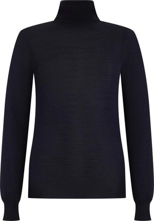 Moorer Pull &agrave; col roul&eacute; - Femme - Pulls - Bleu - Taille: 36 FR