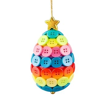 Generic DIY Button Art Kit - Mehrfarbige Handwerksdekoration, Osterzubeh&ouml;r f&uuml;r Erwachsene, Handgemachte Dekorationsmaterialien-Pakete, Fantasievolle Design-Ak