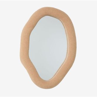 Sklum Ceniro Lammfell-Wandspiegel 70x100 cm - Sklum