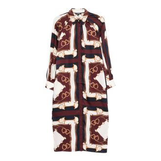 Ralph Lauren Robe Luxe en Twill - Femme - Robes - Bleu - Taille: 34 FR