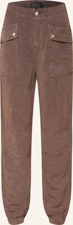 AllSaints Allsaints Cargohose Val Mit Leinen braun