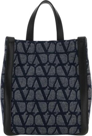 Valentino Garavani Homme, Sacs, Bleu, Taille: ONE Size Sac Shopping Toile Iconographe