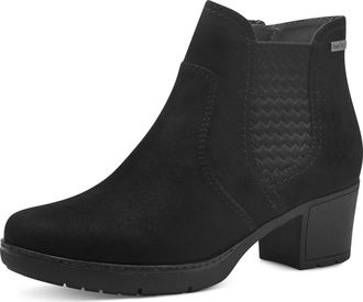Jana Damen Stiefeletten mit Absatz Wasserabweisend Vegan, Schwarz (Schwarz), 36 EU