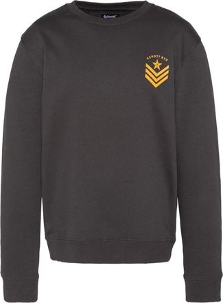 Schott NYC Schott Nyc, Homme, Sweatshirts et sweats &agrave; capuche, Gris, Taille: XL SweaT-shirt logo imprim&eacute;