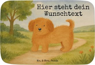 Mr. & Mrs. Panda Badematte personalisiert Hund Flauschig Design - Geschenk, Hundebesitzer, Personalisierter Badvorleger, Selbst Gestalten, Badezimmerteppich, Witzig, N