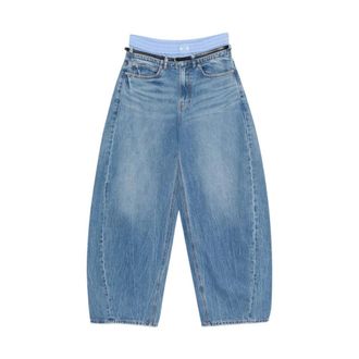 Alexander Wang Femme, Jeans, Bleu, Taille: W28 Belt and Boxer Blow Up Jean