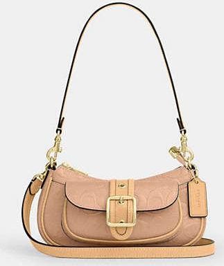 Coach Ashton Mini-Schultertasche Aus Signature-Leder