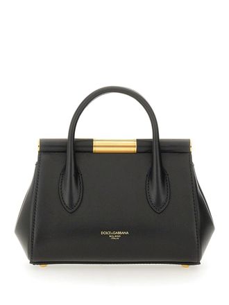 Dolce & Gabbana Womens Handbag Marlene Black Calf Handbags Hand Bags
