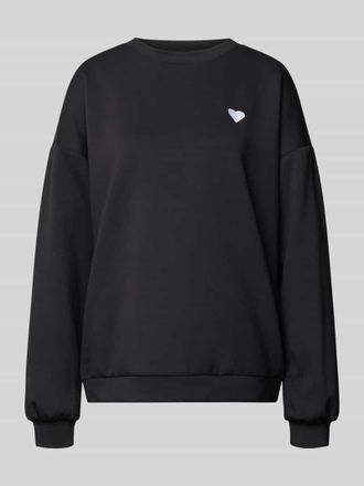 Pieces Relaxed Fit Pullover mit Herz-Stickerei Modell TALIA