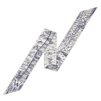 Generico &Eacute;charpe en soie avec constellation de tarot de 26 lettres pour femme - Mouchoir &agrave; col et bandeau, Color14, 90CM x 6CM