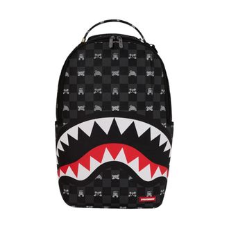 Sprayground Sprayground - Sac &agrave; dos &agrave; motif v&eacute;rifi&eacute; avec personnage qui d&eacute;passe - unisex - Sacs - Noir - Taille: ONE Size