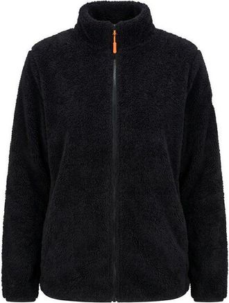 Ulla Popken Sweatjacke Fleecejacke Teddyfleece Stehkragen Langarm