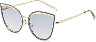 Generic Lunettes de soleil décoratives tendance oeil de chat en métal pour hommes et femmes (couleur : C, taille : 1) 2026