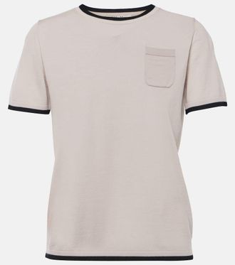 Max Mara T-Shirt Egidio aus Schurwolle