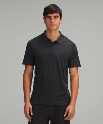 lululemon Metal Vent Tech Poloshirt e Passform für Männer - Größe 2XL in Graphite Grey/Black