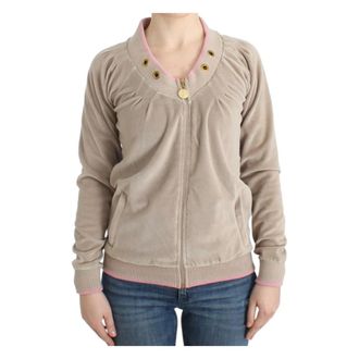 Roberto Cavalli Zip-Strickjacke - - Jackets - Damen - Beige - S
