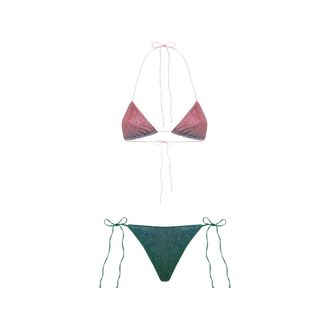 Os&eacute;ree Lumiere Glitter-effect Bikini