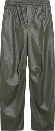 Maison Margiela Femme, Pantalons, Vert, Taille: 34 FR Pantalon large