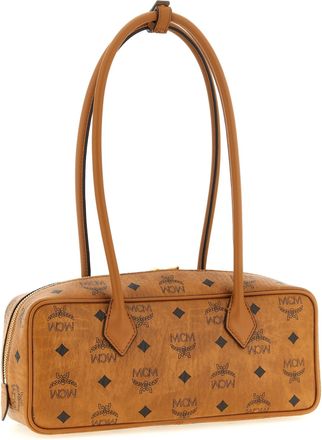 MCM Aren Shoulder Bag - Cognac