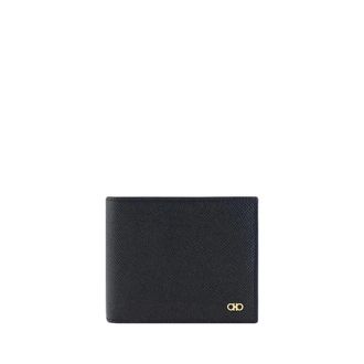 Ferragamo Genarbtes Leder Billfold Brieftasche - - Accessories - Herren - Schwarzk - ONE SIZE