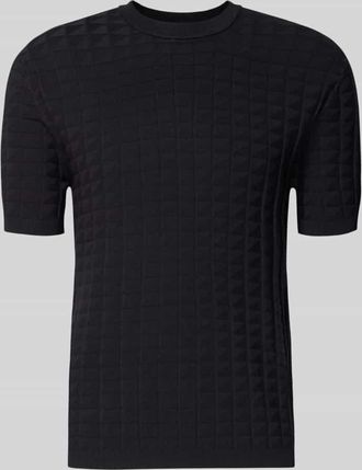 A|X Armani Exchange Strickshirt aus Viskose-Mix mit Strukturmuster