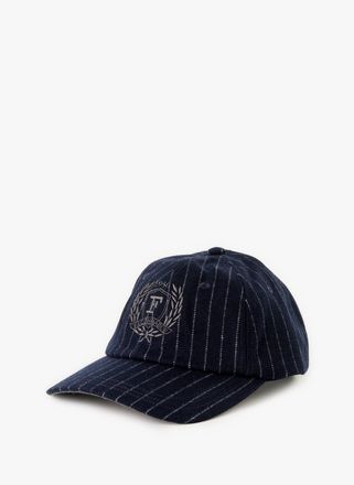 Fa&ccedil;onnable Casquette ray&eacute;e &agrave; visi&egrave;re incurv&eacute;e en coton