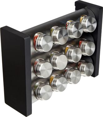 Küchenprofi Küchenprofi KP2617502812 Gewürzständer-KP2617502812 Gewürzständer, 18/8 Edelstahl, schwarz, One size