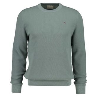 GANT Micro Textured Cotton C-Neck Strickpullover