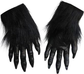 Generic Gants avec griffes - 2 gants de loup-garou dHalloween | Costume dHalloween, accessoire de costume de cosplay, griffes de loup pour performance sur sc&egrave;