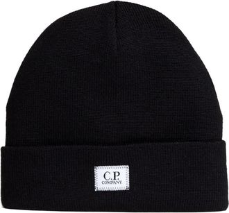 C.P. Company chapeau en laine mérinos extra fine - Noir