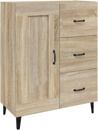 vidaXL Sideboard Sonoma-Eiche 69,5x34x90 cm Holzwerkstoff - Vidaxl