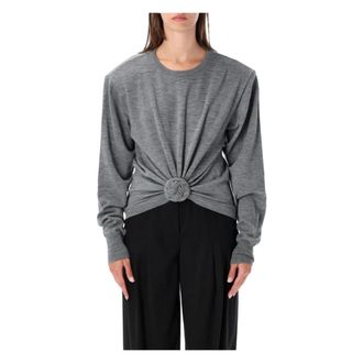 Magda Butrym Roses Strick - - Knitwear - Damen - Grau - 2XS