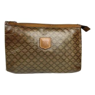 Celine Pre-owned Triomphe Vintage Clutch - Femme - Pre-owned - Brun - Taille: ONE Size