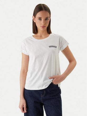 Barbour T-Shirt Bede LTS0718WH11 Wei&szlig; Regular Fit