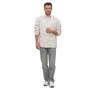 G-Star Clean Regular Shirt LS - - Shirts - Herren - Beige - 2XL