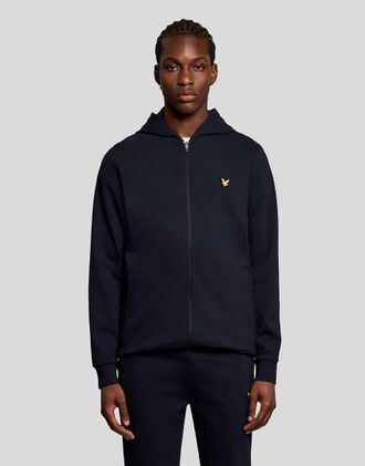 Lyle & Scott Mid layers sweat &agrave; capuche en polaire z271 bleu marine fonc&eacute; zipp&eacute; int&eacute;gral
