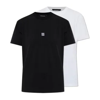 Dsquared2 Femme, Tops, Noir, Taille: 36 FR Lot de deux T-shirts coupe parfaite