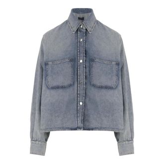 Haikure Baumwollhemd - - Blouses & Shirts - Damen - Blau - M