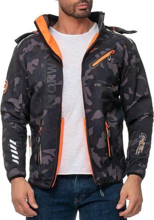 Geographical Norway Softshelljacke Herren Outdoor Jacke baroyaute Modernes Design mit stylischem Print