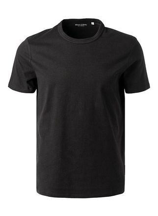 Marc O'Polo Herren T-Shirt schwarz Baumwolle