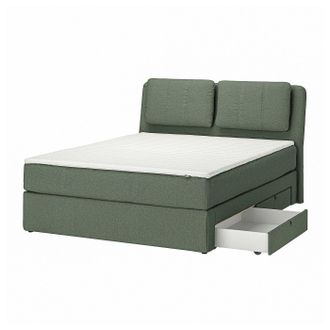 IKEA LILLFJ&Auml;LLET Boxspringbett mit Bettkasten