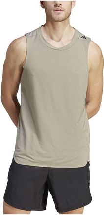 adidas Herren Designed for Training Workout Tank Top, Silver Pebble, M