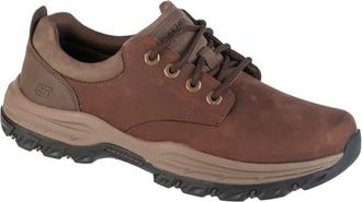 Skechers Knowlson Leland 204920-DKBR Chaussures basses pour homme en cuir marron fonc&eacute;, marron, 43 EU