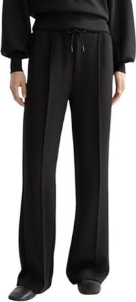 Scotch & Soda Modal Pin Tuck Sweatpants, Black, M aux Femmes